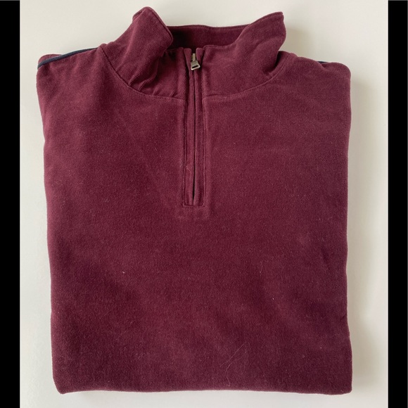 Club Room | Shirts | Club Room Mens Maroon Quarterzip Pullover ...